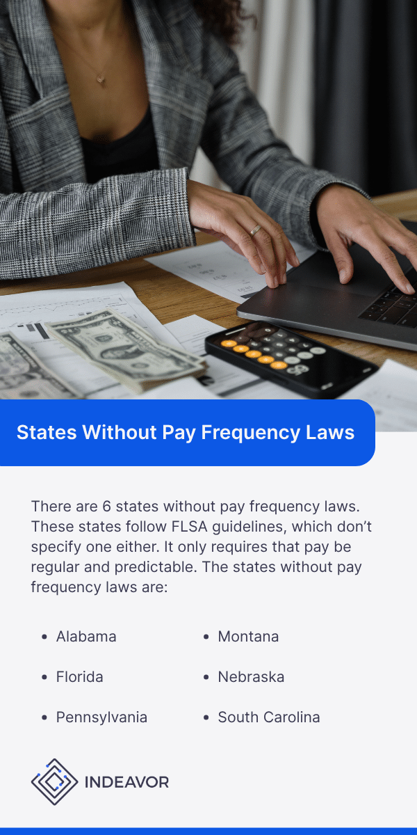 Employer Pay Frequency Requirements by State | Indeavor